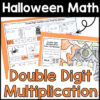 Halloween Multiplication Color by Number Worksheets -Double Digit ...