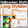 Long Division with Remainders – Halloween Math Worksheets – Color by ...