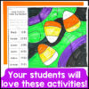 Long Division with Remainders – Halloween Math Worksheets – Color by ...