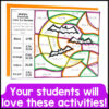 Multiplying Decimals - Halloween Math Worksheets - Color by Number ...