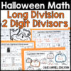 Halloween Math Worksheets – 3 Digit by 2 Digit Long Division – 2 Digit ...