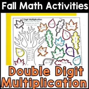 Fall 2 Digit Multiplication Color by Number – Double Digit ...