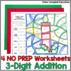 Christmas Math 3 Digit Addition Color by Number – Christmas Adding ...