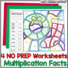 Multiplication Facts Practice Christmas Math Worksheets – Christmas ...