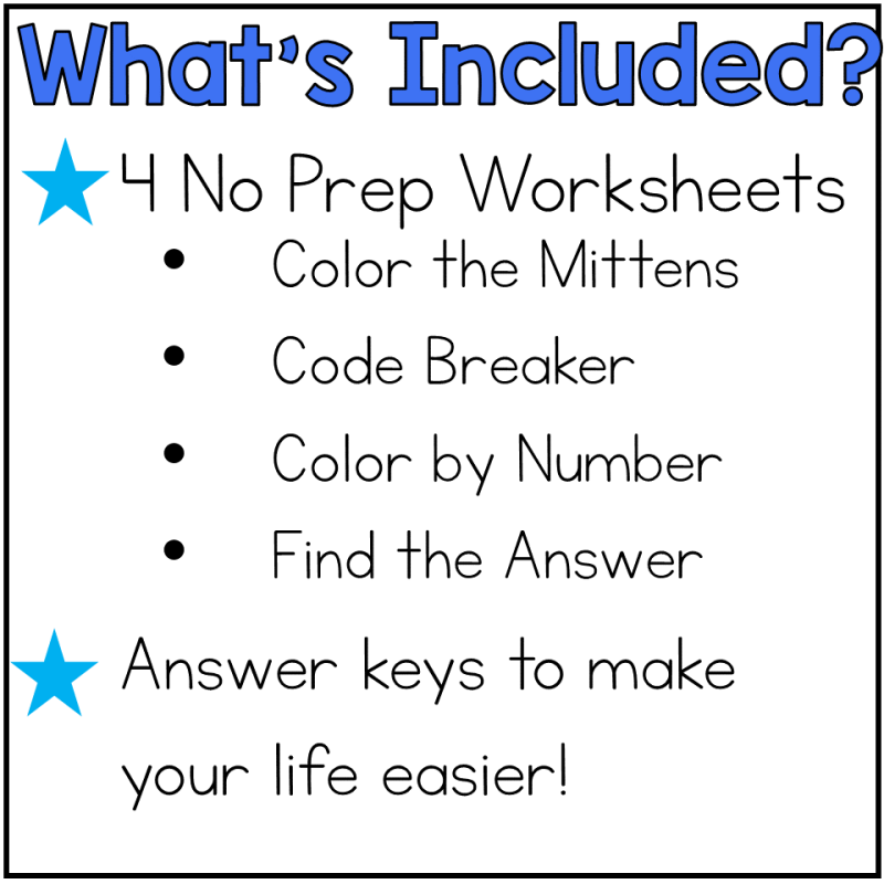 Winter Math 2 Digit Multiplication Color by Number – 2 Digit by 2 Digit ...