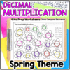 Multiplying Decimals – Spring Color by Number Math Worksheets – Chloe ...