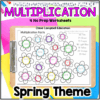 Multiplication Facts Color by Number – Spring Math Worksheets – Chloe ...