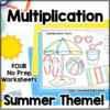 Multiplication Facts Color by Number – Summer Math Worksheets – Chloe ...