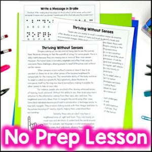 Sensory Organs – Human Body Systems 5th Grade Science Lesson Reading ...