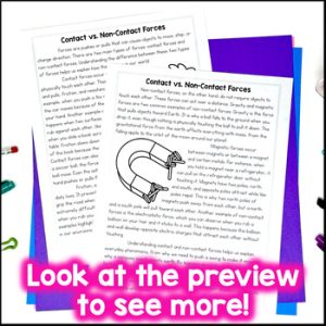 Contact and Non-Contact Forces Lesson for 5th Graders – Force & Motion ...