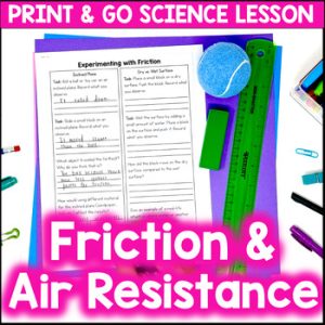 Friction & Air Resistance Lesson for 5th Graders - Force & Motion ...