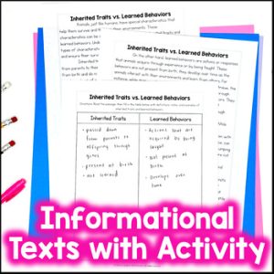 Inherited Traits vs Learned Behaviors – 5th Grade Science – Animal ...