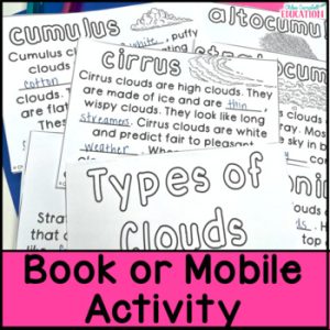 Types of Clouds Worksheets & Activities – Weather & Cloud Lesson ...