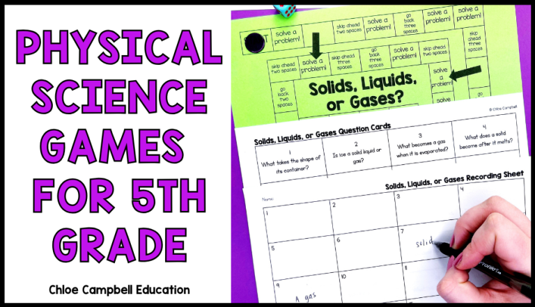 Physical Science Games for 5th Grade – Chloe Campbell Education
