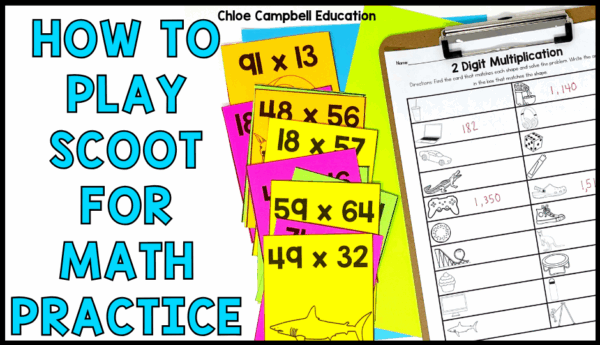 How to Play Scoot for Math Practice – Chloe Campbell Education